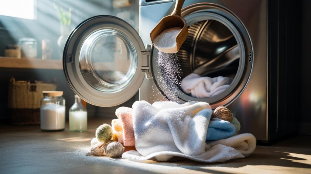 Bicarbonate softens towels: why this simple powder revives fabric ...